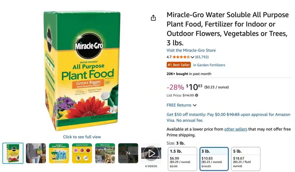 Miracle-Gro Water Soluble All Purpose Plant Food Review – Is It Worth It?